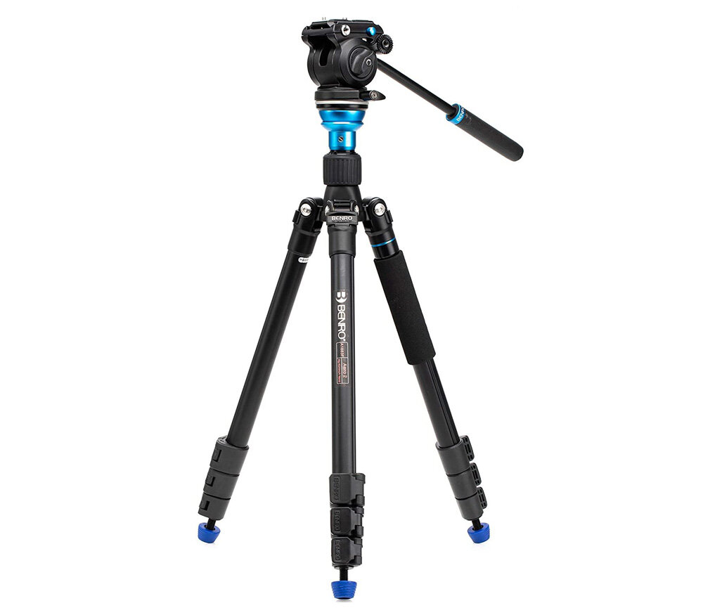 Штатив Benro Aero 2 PRO с видеоголовкой, клипсовые замки