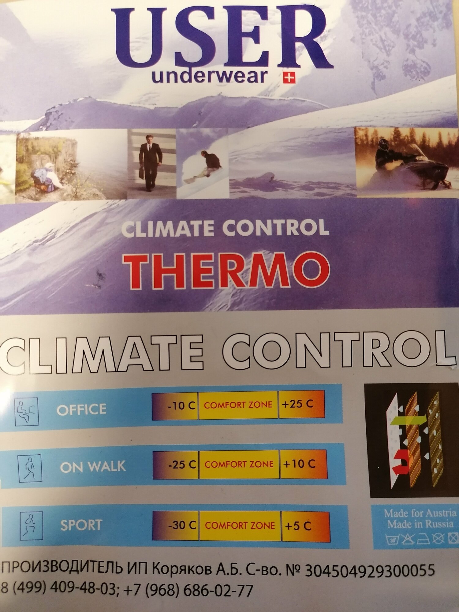 Комплект термобелья