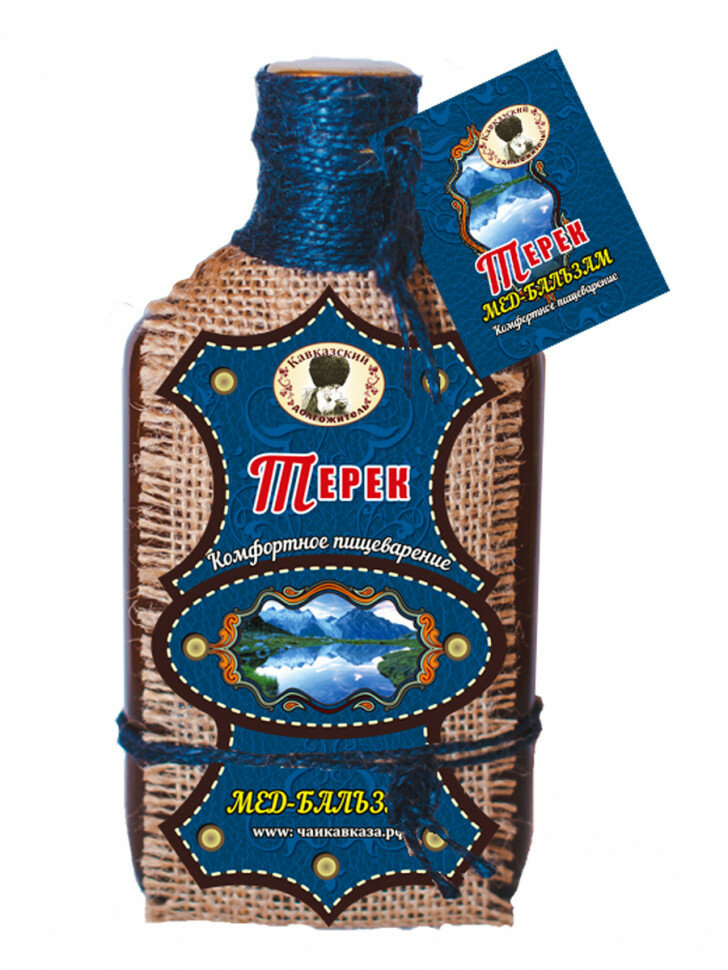 Мёд-бальзам "Терек" комфортное пищеварение 250мл