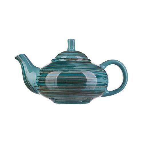 Чайник "Скандинавия", керамика,0,7л, диаметр 14, высота 13см, голуб.