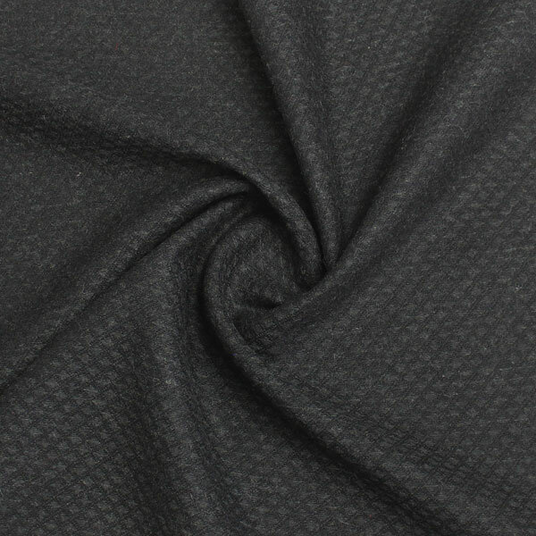 Костюмная ткань Ткани-100 "Черная сажа", черная, жаккард, 1x1.5м