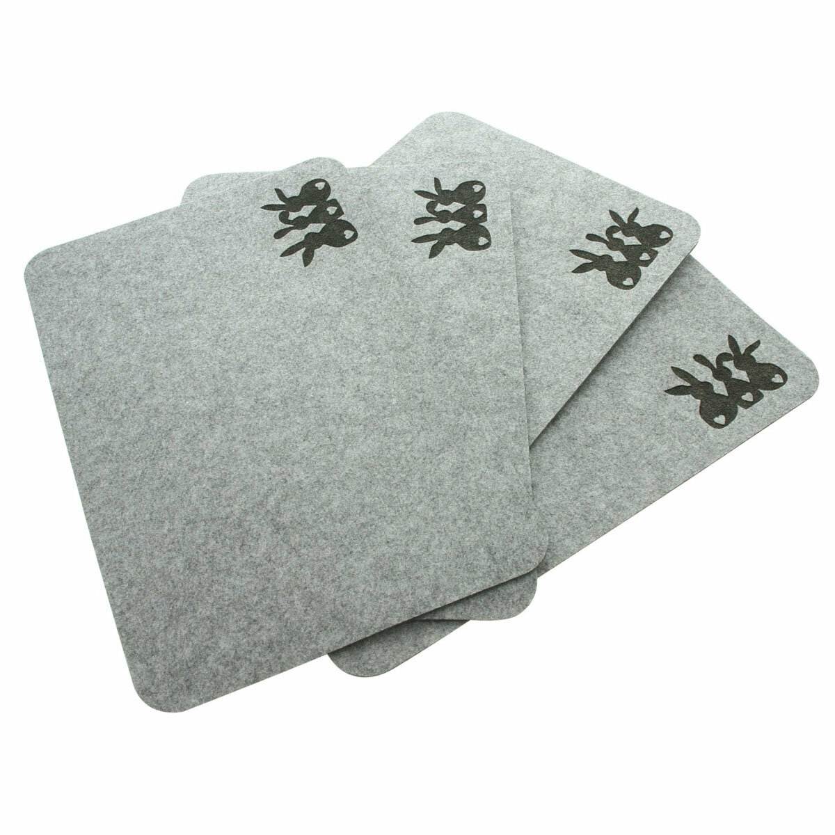 Подложки на стол "Трио зайчиков", 4 штуки