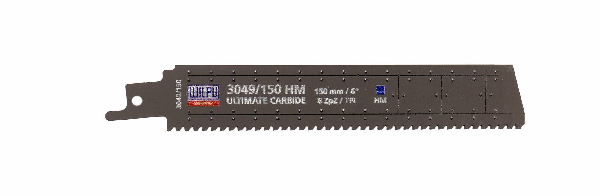 Полотно для сабельных пил WILPU 3049/150 НМ (1/2") Арт.1661500001 для цветных металлов, арматуры, чугуна, армированной резины 1 шт/уп
