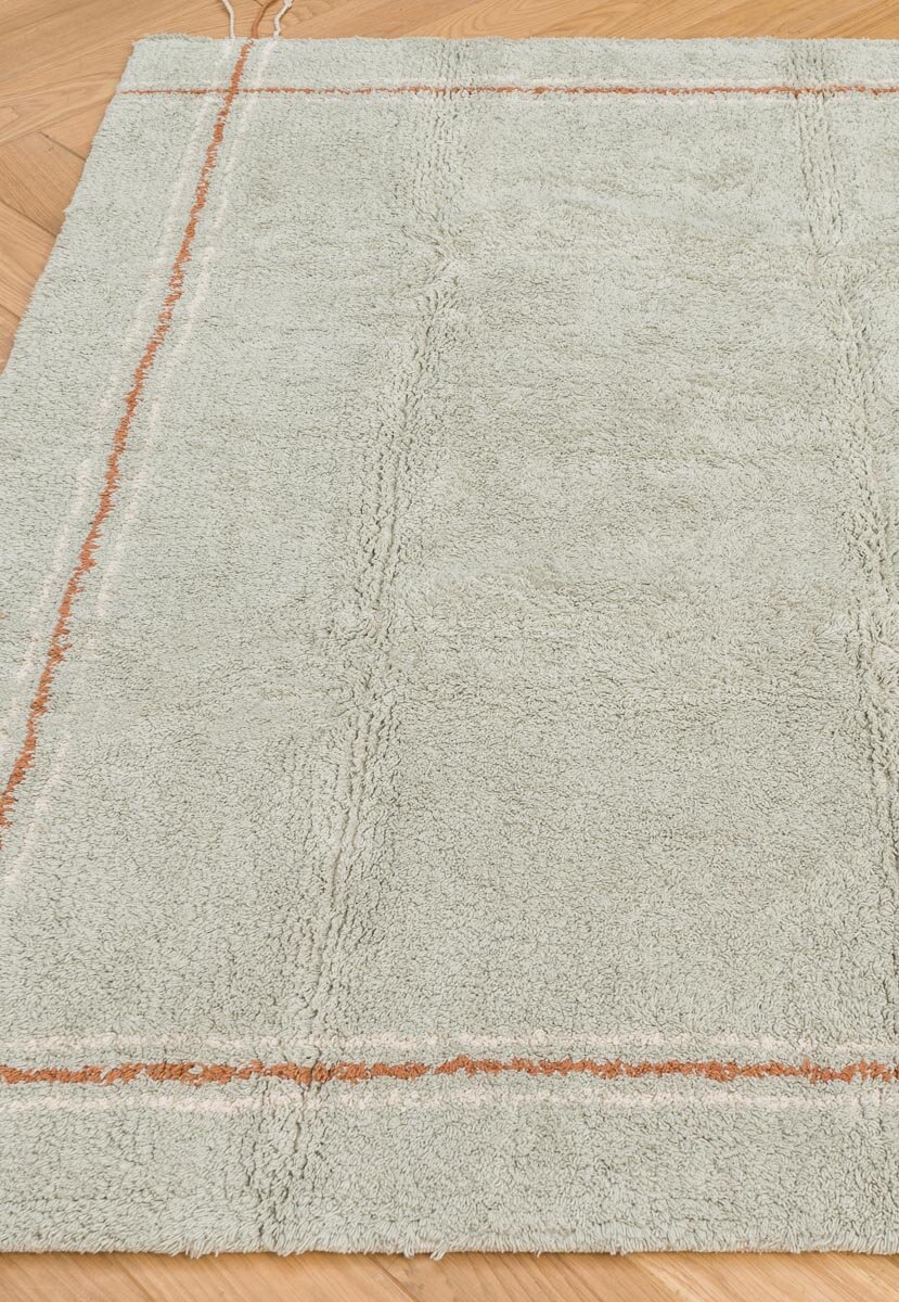 Ковер хлопковый 90*130 см Lorena Canals Cotton Parallels Grey-Blue
