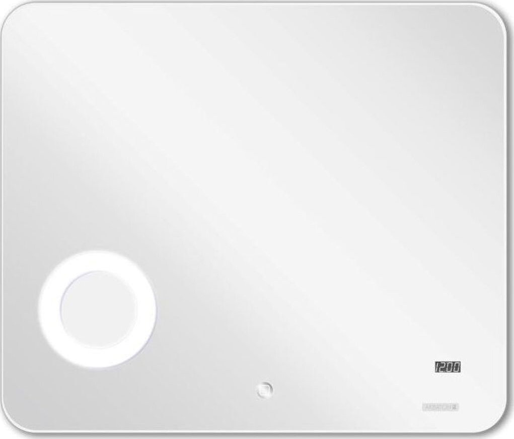 Зеркало Акватон - элио 100 с подсветкой, часами и увеличительным зеркалом 1A194202EO010