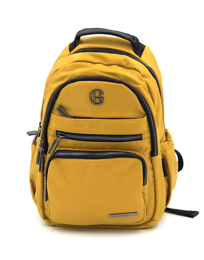 Рюкзак женский Hedgard 4152 yellow с двумя отделениями, непромокаемый, жёлтый