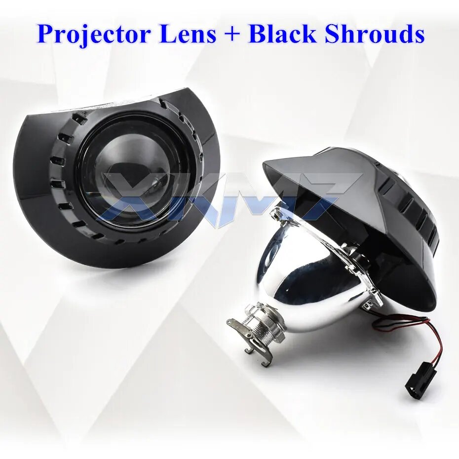 Биксеноновые линзы проектора для фар для BMW E46 M3 купе/седан/универсал/кабриолет 328i 325i 330i 320i тюнинг фонарь налобный линзы фары аксессуары для авто H7 комплект фар With Black Shrouds