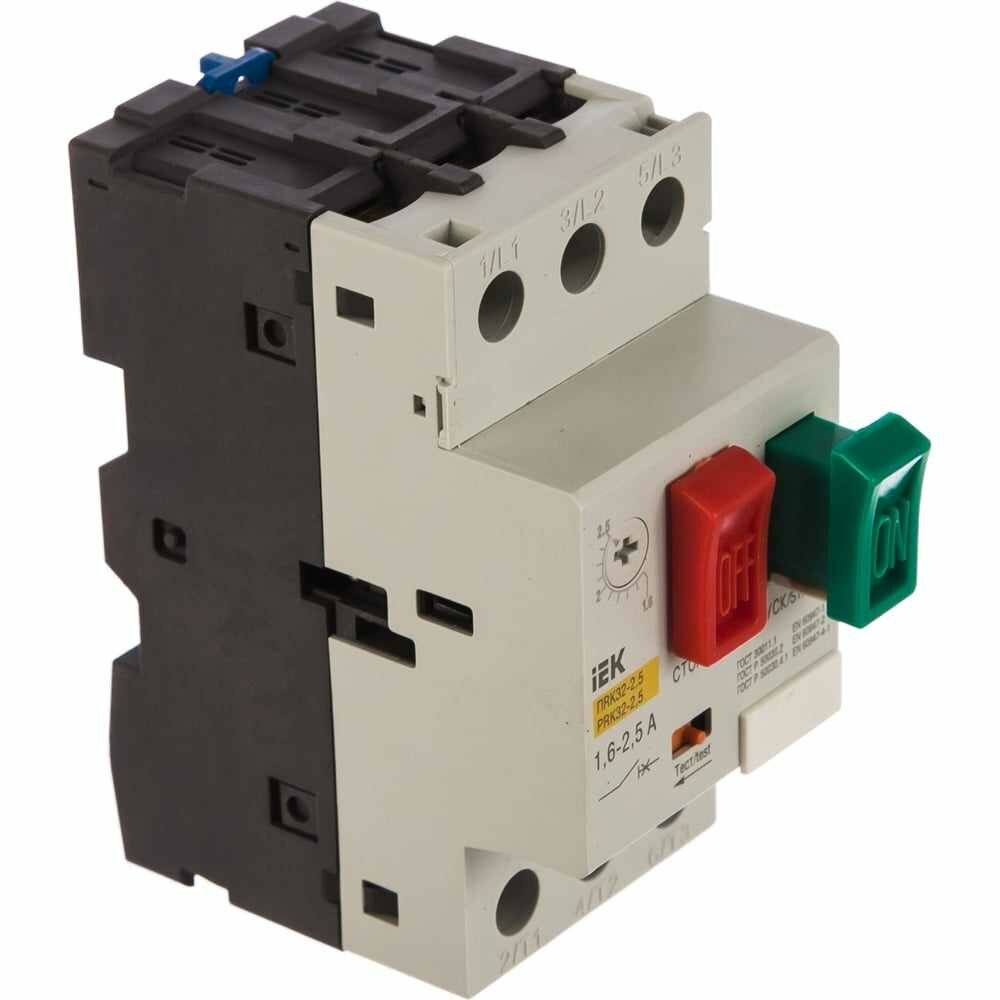 IEK Выключатель авт. защиты двиг. ПРК 32-2.5 In2.5A Ir1.6-2.5A Ue 660В ИЭК DMS11-D25