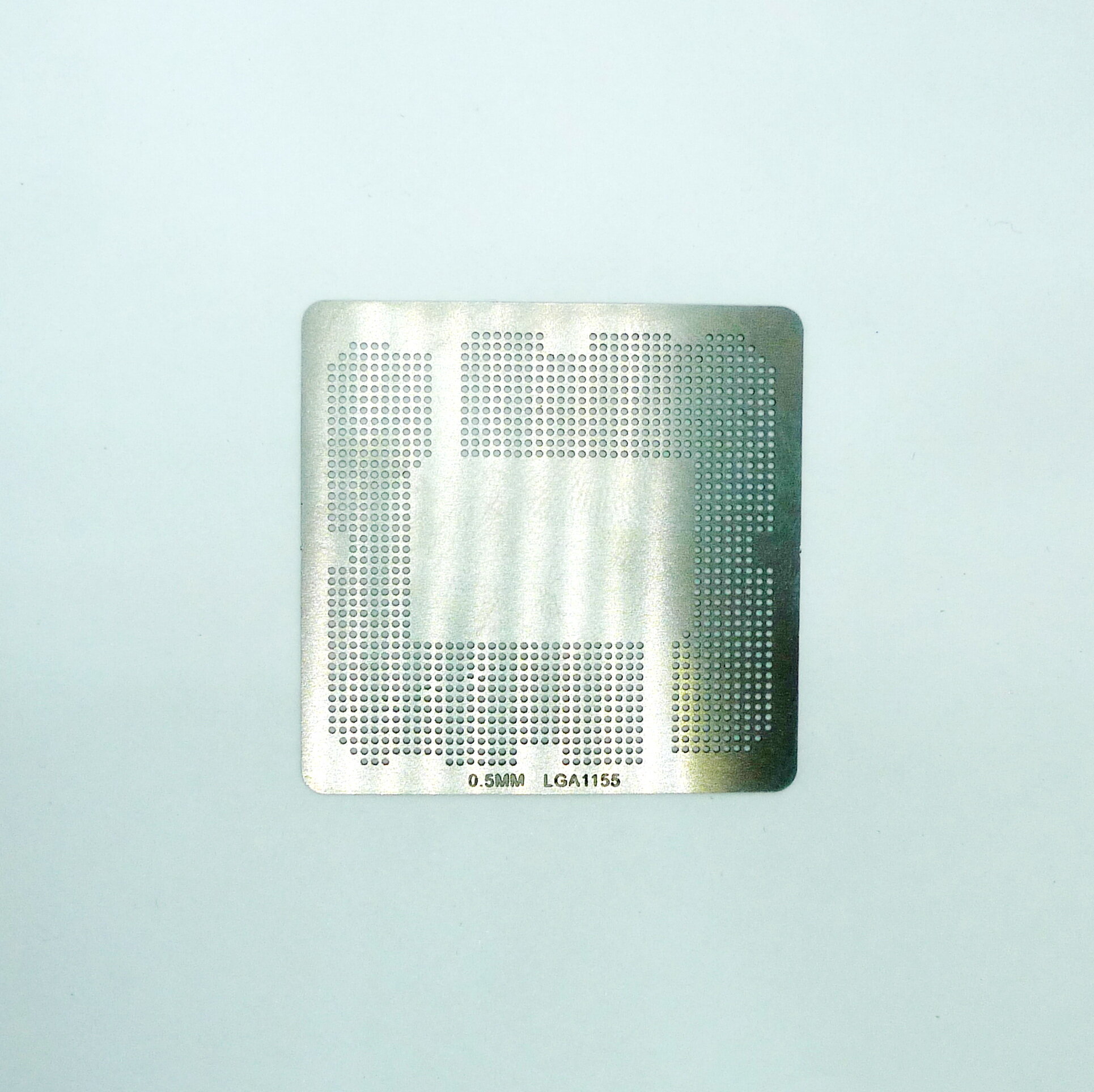 Трафарет BGA для реболлинга LGA1155 0.5 мм