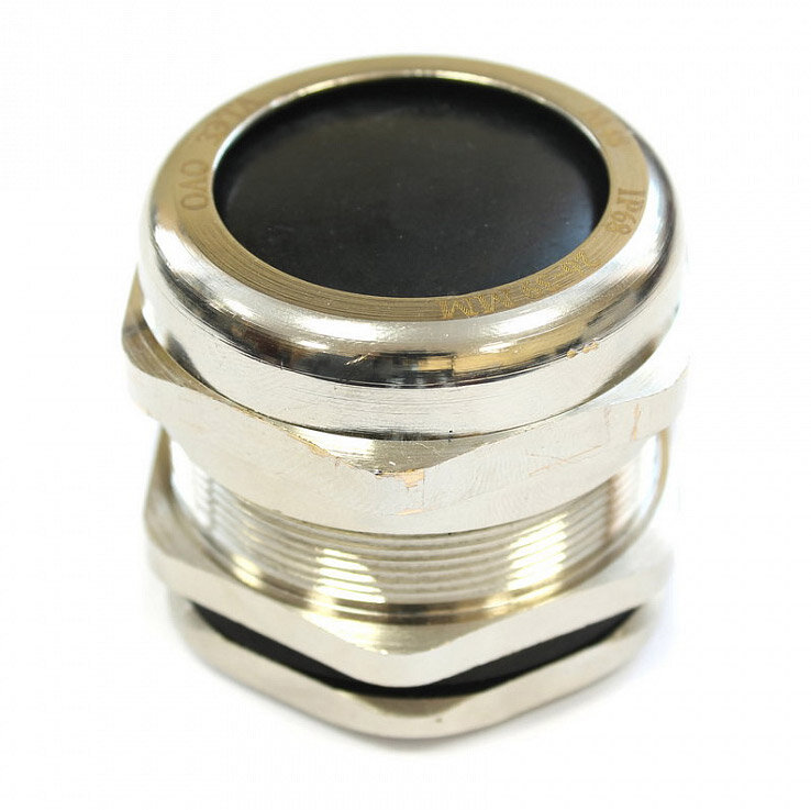 Кабельный ввод М 12 латунный УТ1,5 IP66/IP67/IP68 (d кабеля 4-8мм) гофроматик {zeta30098}