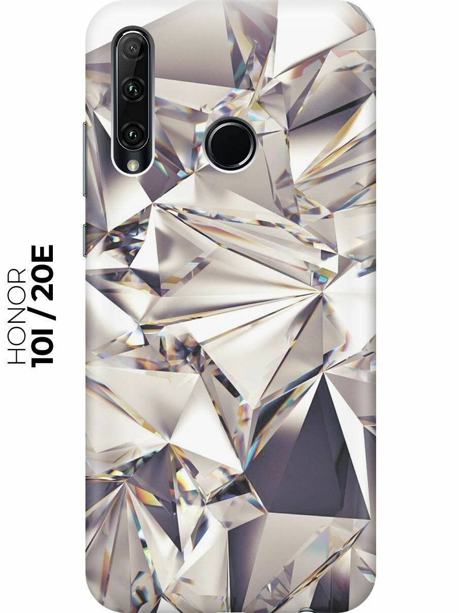 Силиконовый чехол Алмазные грани на Honor 10i / 20e / Хонор 10 ай / 20е с эффектом блика