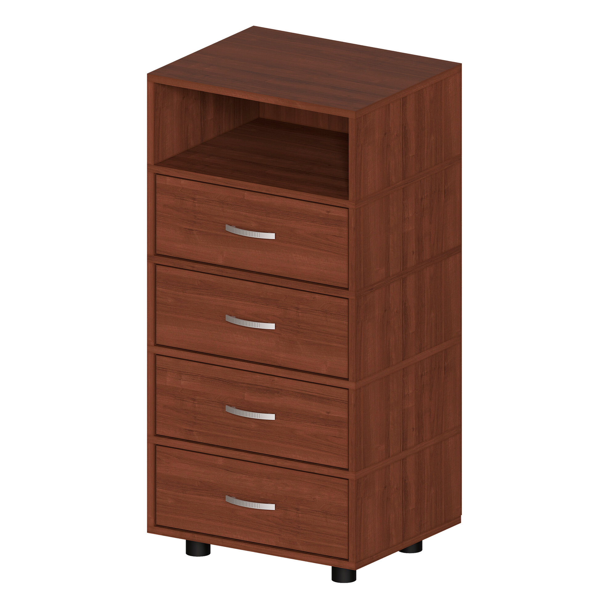 Комод СитиМебель-8 Ширина 50 см, Глубина 30 см, Высота 103 см, цвет: Орех экко