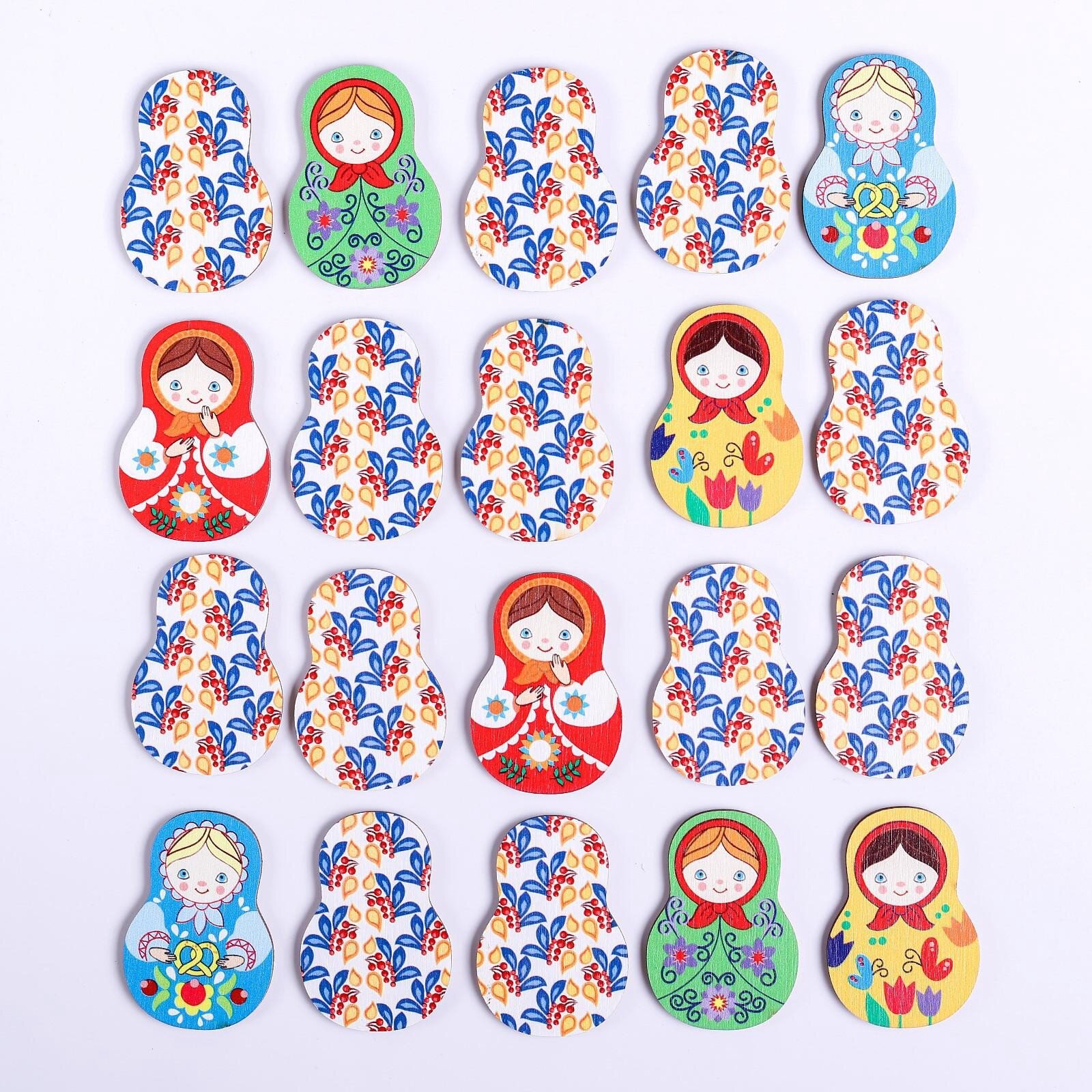 Игра Smile Decor "Мемо Матрёшки", развитие памяти, внимания, логического мышления, 20 карт — фото 1