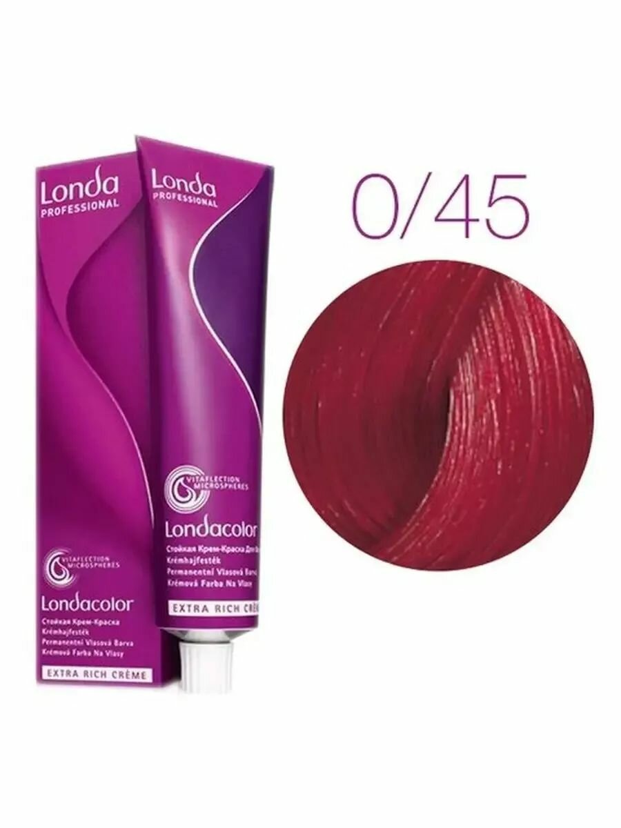 Londa Professional Extra Rich 0/45 медно-красный микстон Стойкая крем-краска для волос 60 мл