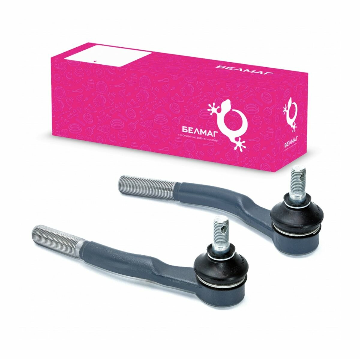 Наконечник тяги рулевой трапеции наружный правый/левый белмаг для ВАЗ 2108-21099, 2113-2115 ; Комфорт, 2 шт.