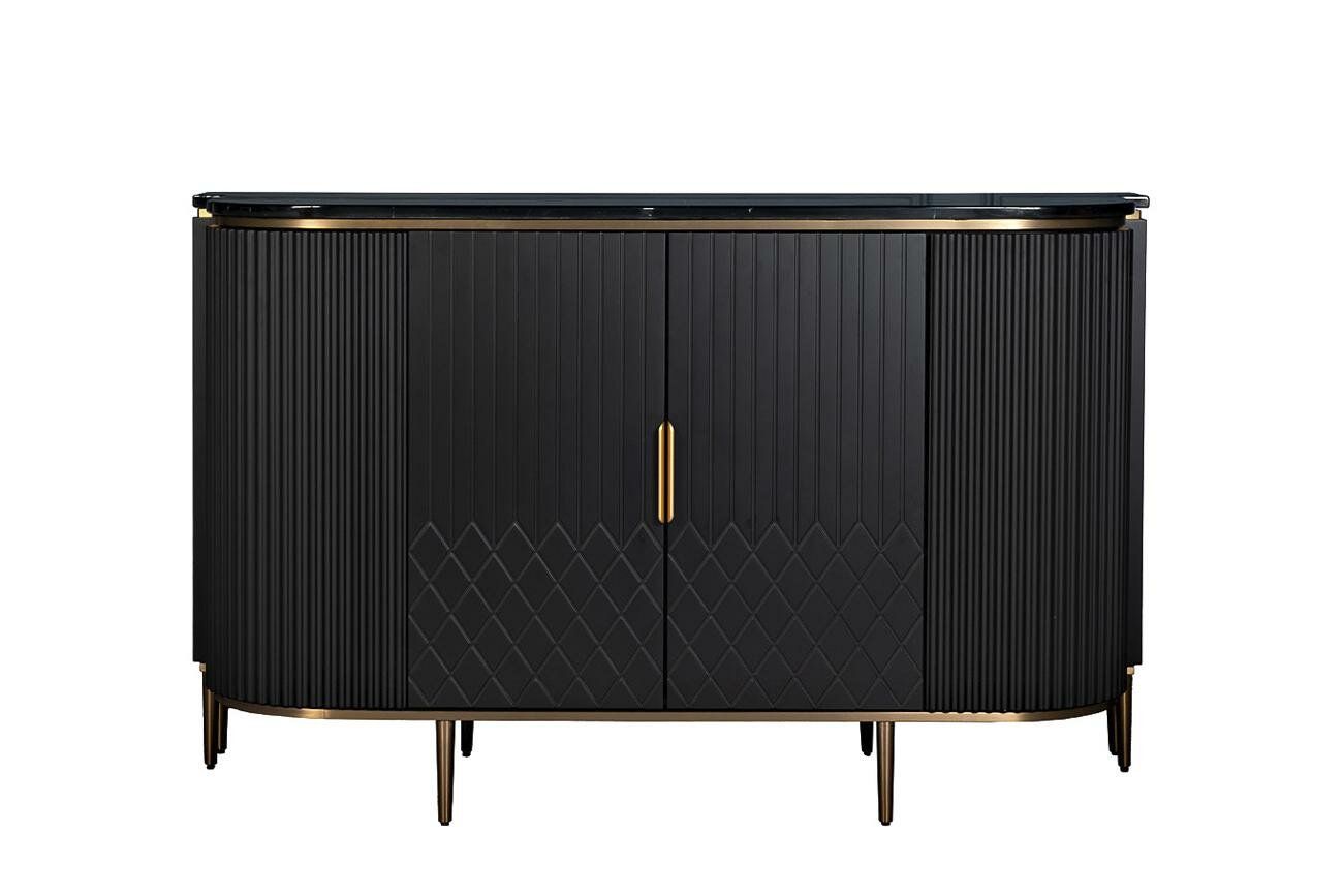 Комод Garda Decor 77IP-2310 Комод черный 150*55*90см арт. 77IP-2310