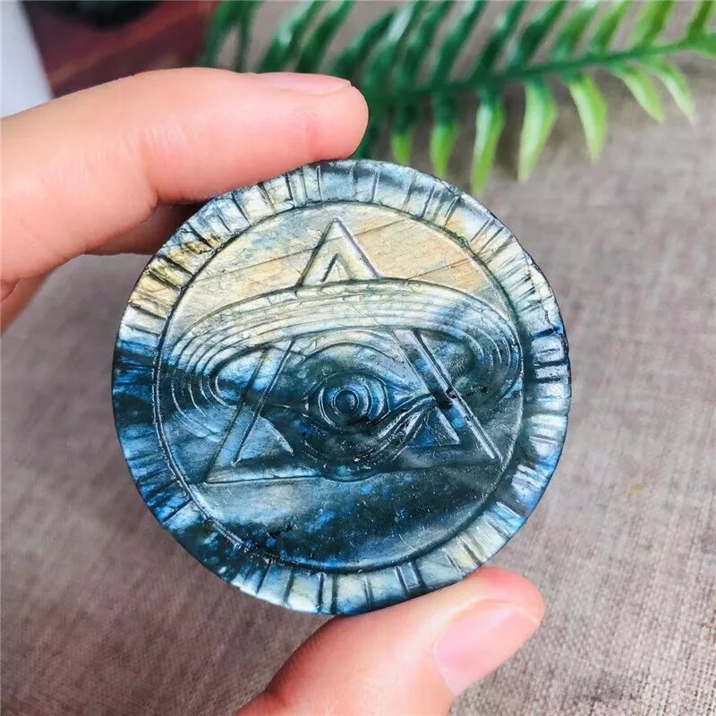 Синий лабрадорит летучие мыши Sisterstone Without holes, 1.96in