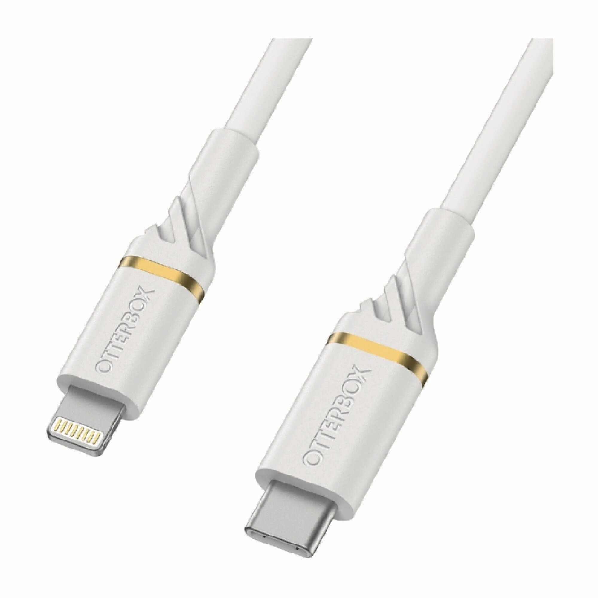 Кабель OtterBox Lightning / USB-C, 1 метр, Standart, для быстрой зарядки, цвет Cloud Dust (White), белый (78-52552)