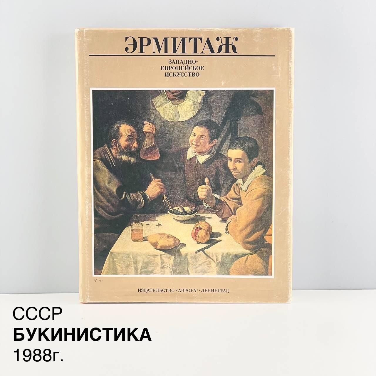 Книга "Эрмитаж. Западно-европейское искусство". Издательство Аврора. СССР, 1988 г.