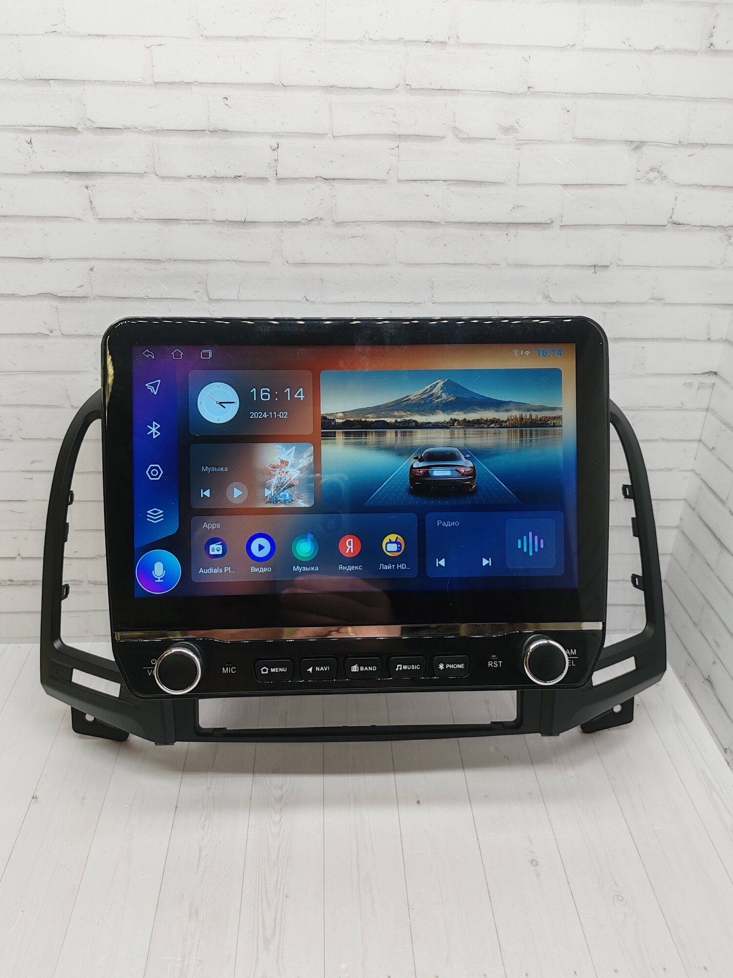 Магнитола андроид с крутилками для Hyundai Santa Fe 2006-12г/ 4+64гб/Android-Auto/CarPlay