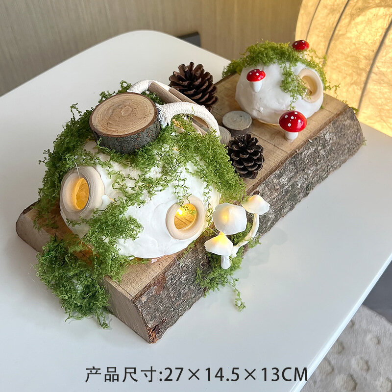 Набор материалов для рукоделия в уголке детского сада, полный комплект для самостоятельного изготовления маленького деревянного домика, игрушки и маленькие украшения