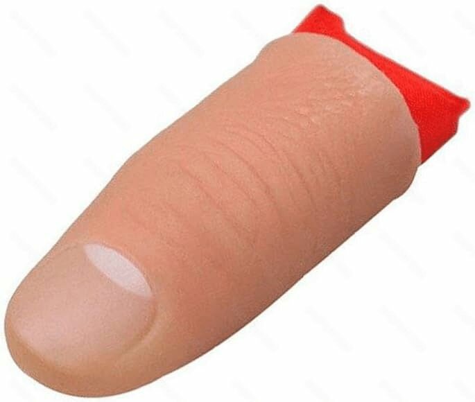 Резиновый палец для фокусов с платком – набор для магии, трюки с исчезновением, 5.6 см