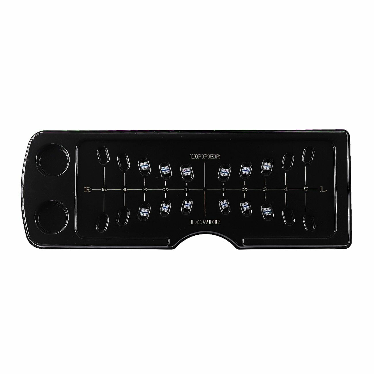 Брекеты ортодонтические лигатурные "СОВY" из диоксида циркония, вариант исполнения STRAIGHT .018: COBY STR-018-3-3 Верхние, нижние, правые, левые на 1, 2 и 3 зубы, паз .018" - 12 шт./уп.