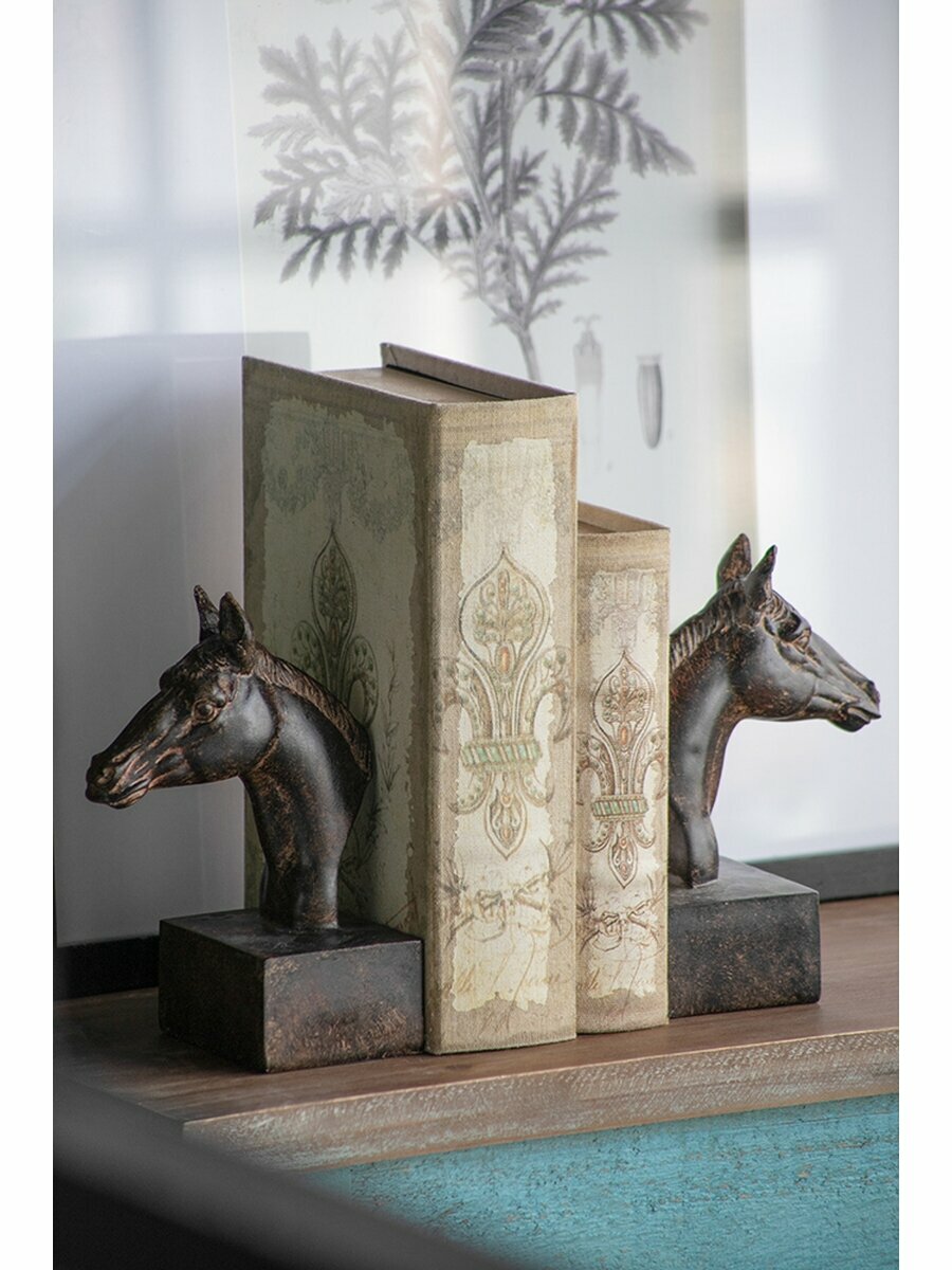 73639 Держатели для книг, набор 2 предмета 13х10х20см, Glasar