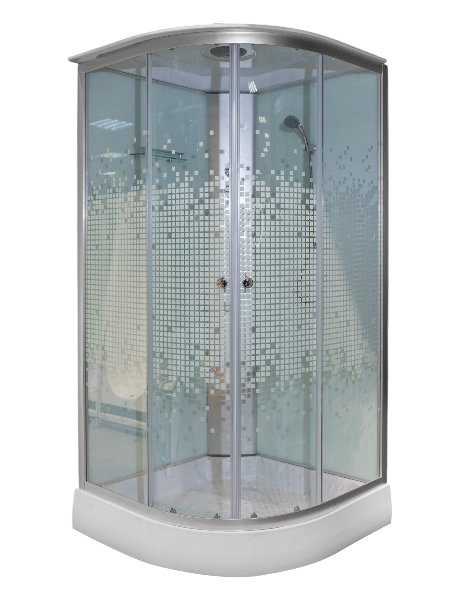 Кабина душевая COSTABELL SW-6691CMW 1000х1000х2150 мм, низкий поддон