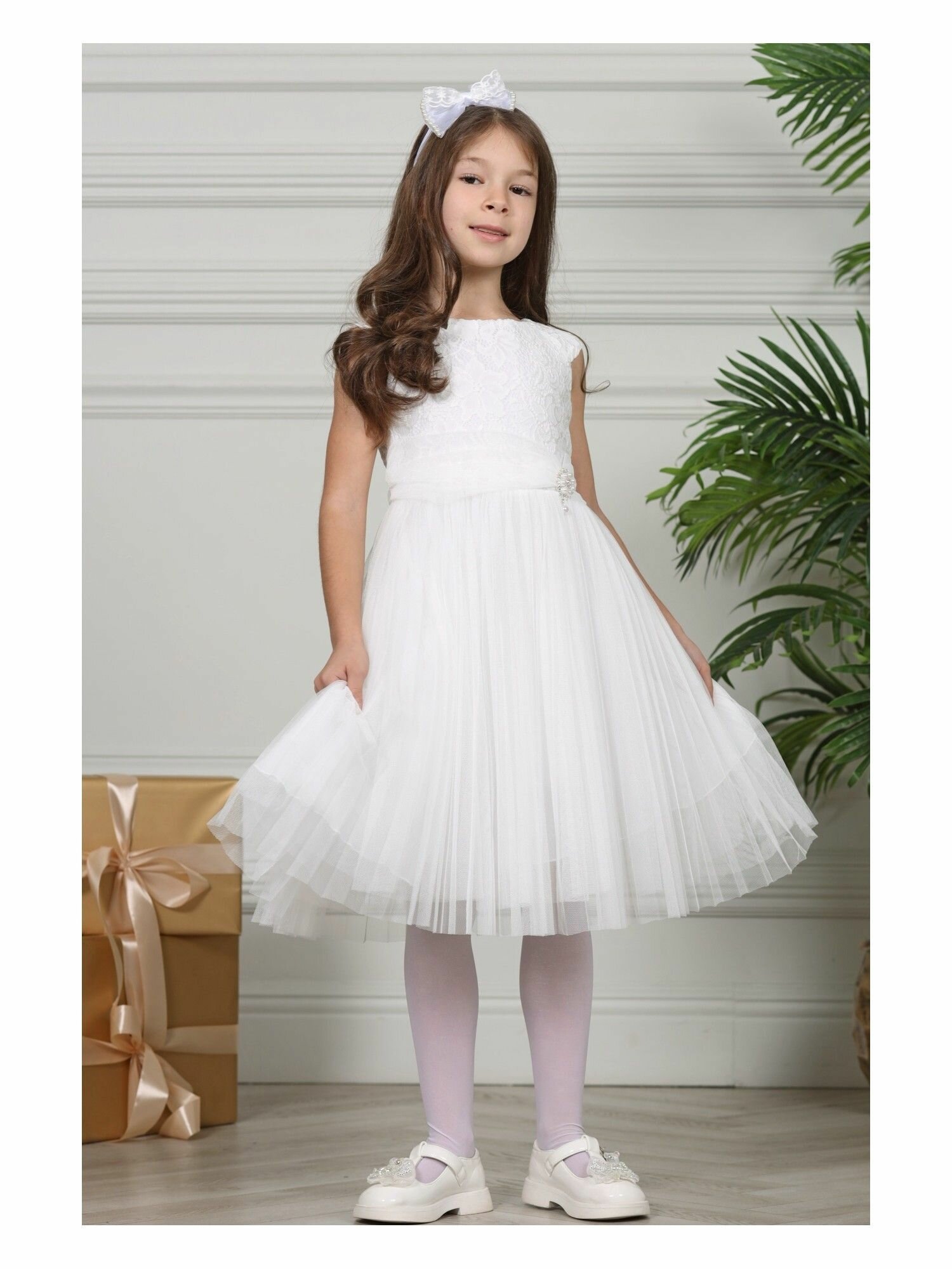 Платье MaxLine Базовая коллекция, размер 28/116, айвори — фото 1