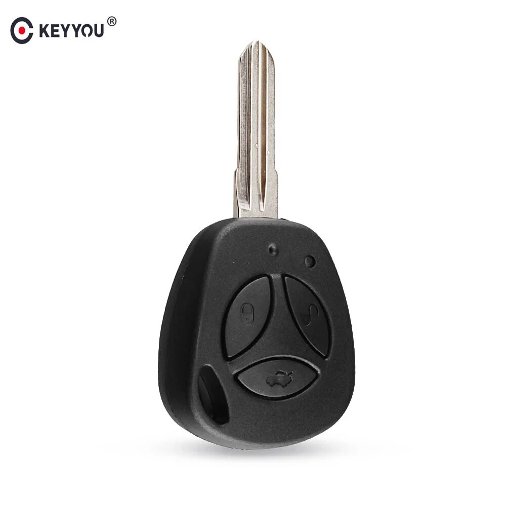 Запасной чехол KEYYOU для автомобильного ключа с 3 кнопками для Lada Uncut Auto Blank Remote Key Cover Fob priora kalina