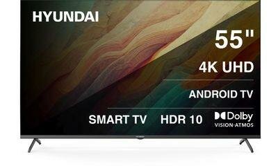 Телевизор LED Hyundai 55" H-LED55BU7009, черный