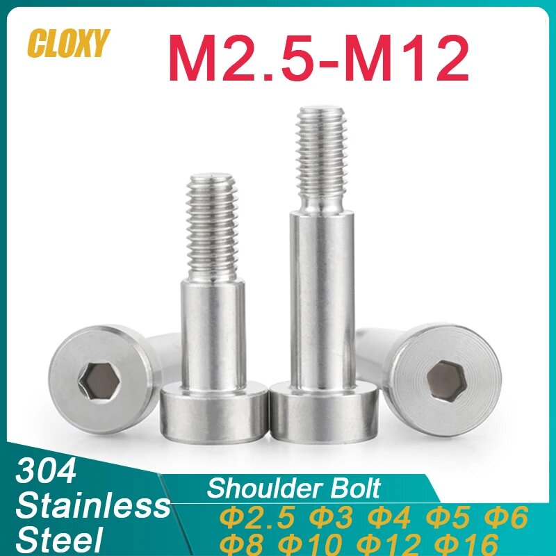 CLOXY Болты с шестигранной головкой из нержавеющей стали M2-M12 d8x M6 (5pcs), 14mm