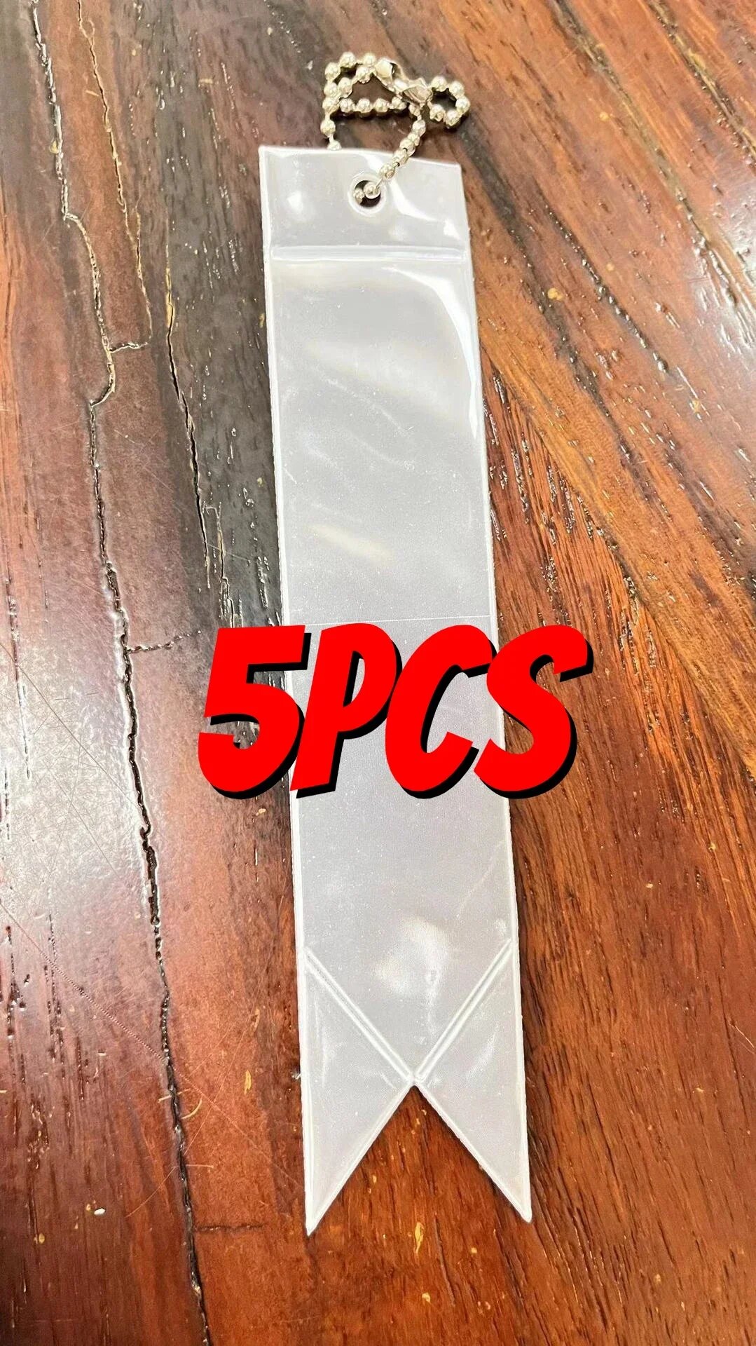 Ночные светоотражающие брелки, сумки, рюкзак, подвеска, защита ночного движения, автомобильный брелок, украшение, аксессуары для безопасности White 5PCS