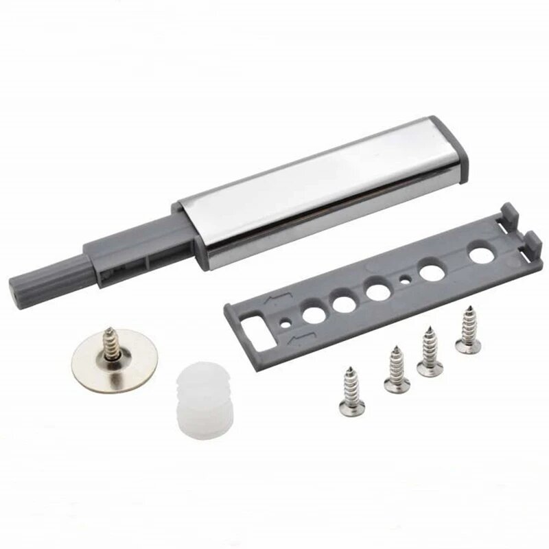 Магнитный ящик для открытия шкафа, дверная защелка, демпферный буфер, усиленный пластиковый металлический корпус