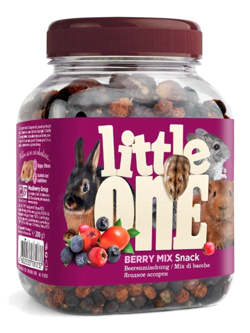Little One Ягодное ассорти - лакомство для всех видов грызунов, 200г 0.2 кг