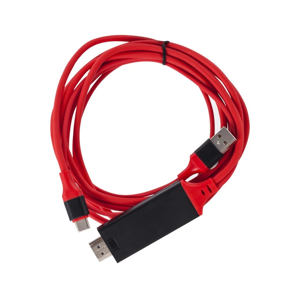 Переходник с USB 3,1 типа C на HDMI-совместимый кабель 4K USB C конвертер с USB портом питания для Samsung Galaxy S9/S8/Note 9 Huawei