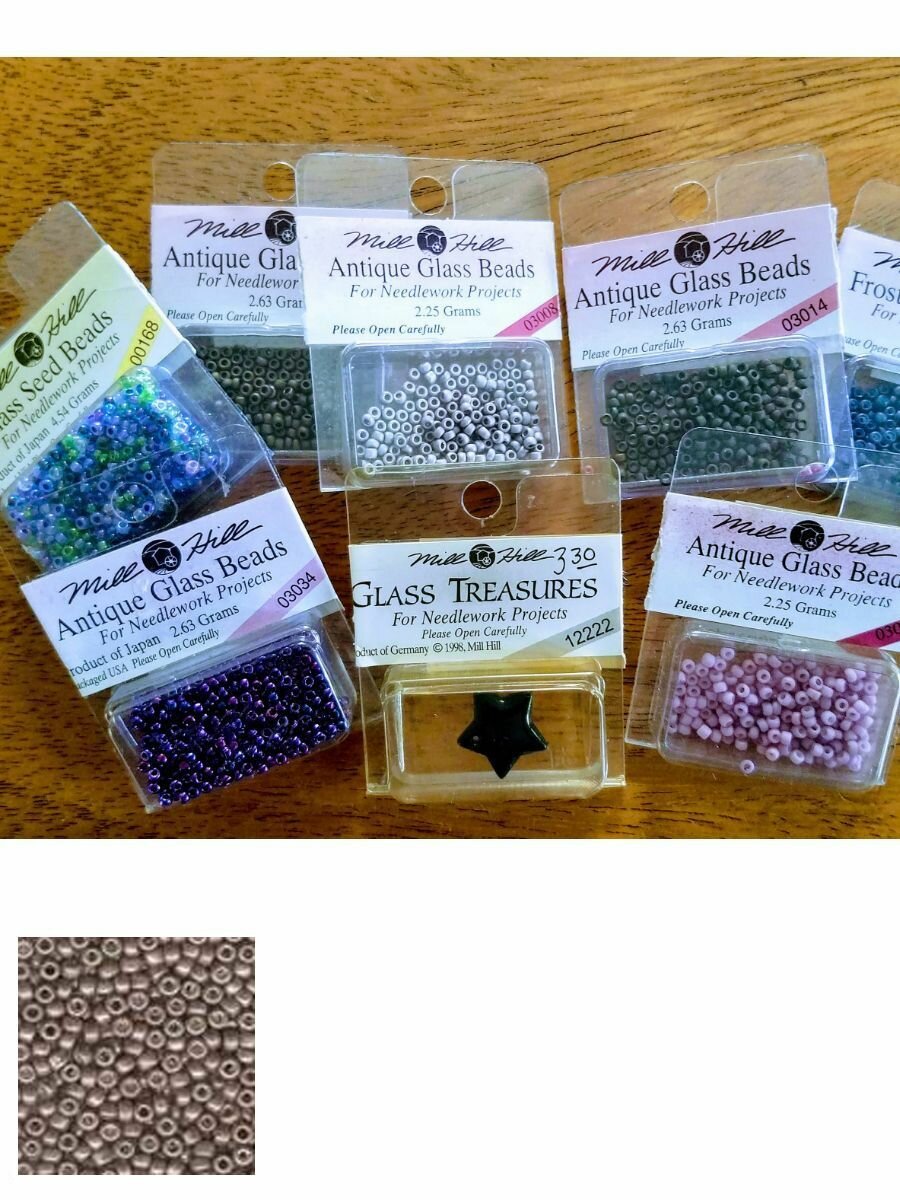 Стеклянный бисер Mill Hill Antique Glass Seed Beads 2.63 г, цвет: 03550