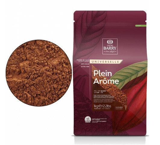 Какао-порошок "Cacao Barry" Plein Arome №2, 1 кг