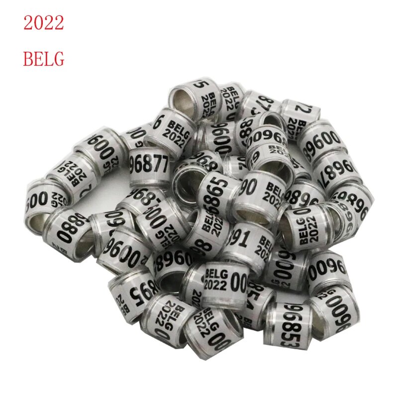 Кольца для голубей BELG 2022, 50 шт.