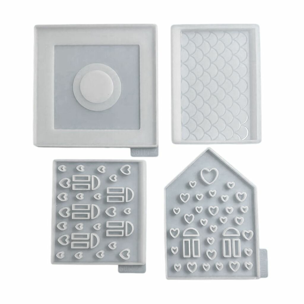 Силиконовые формы для дома в форме сердца, подсвечников, подсвечники, смола, сделай сам, бетонные отливки
