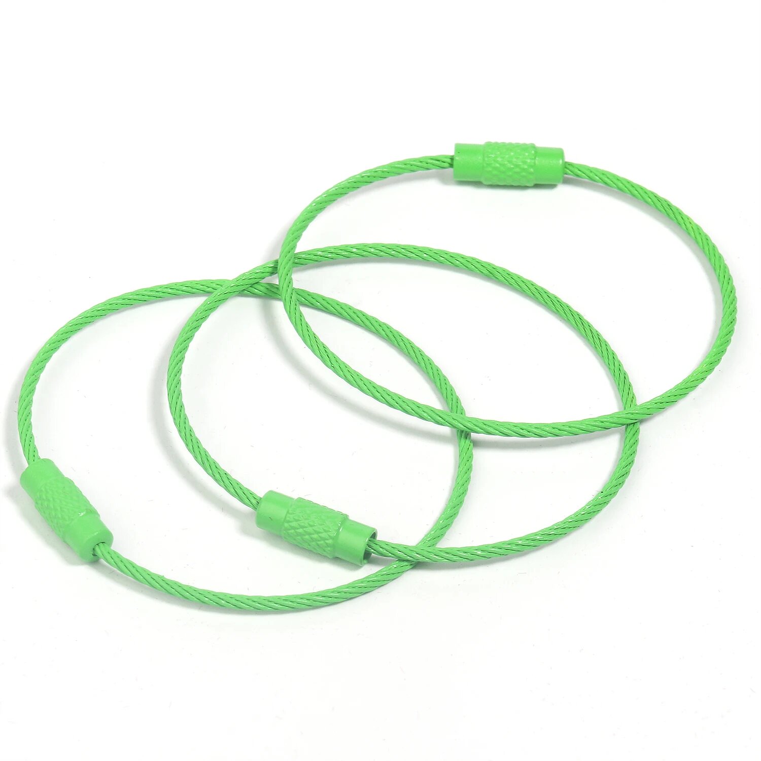 Брелоки AOHAYOOMQ из нержавеющей стали Зеленый, Green