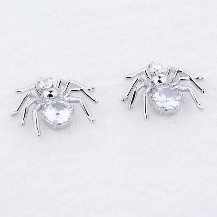 Подвески-пауки с золотым покрытием Florainer Tina 4PCS, Platinum Color