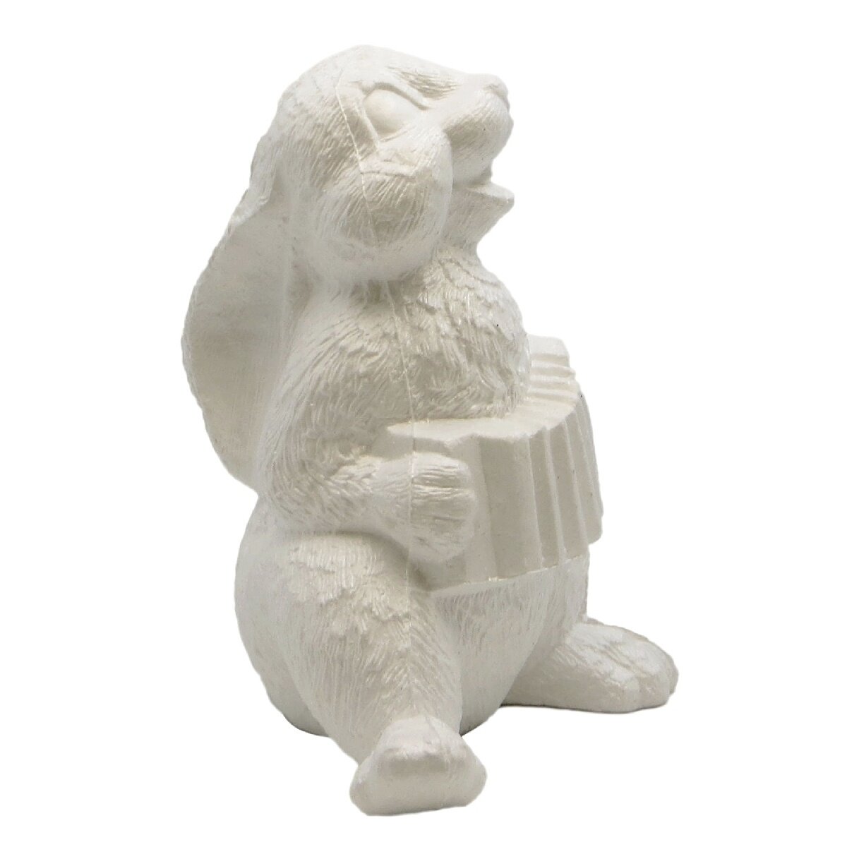 Форма-заготовка для творчества Туендатская сувенирная мастерская из пенопласта, Кролик С Гармошкой , Малый, Неокрашенный H-17 см