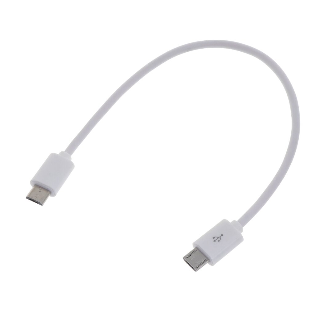 Micro USB -мужский в преобразователь OTG -адаптер кабель данных белый 25 см/100 см, 0.2m