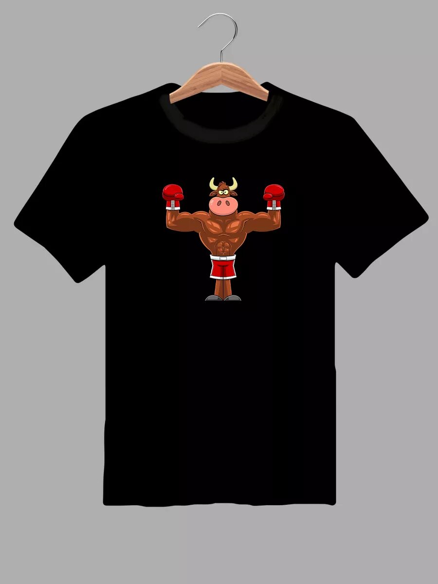 Футболка бык чемпион