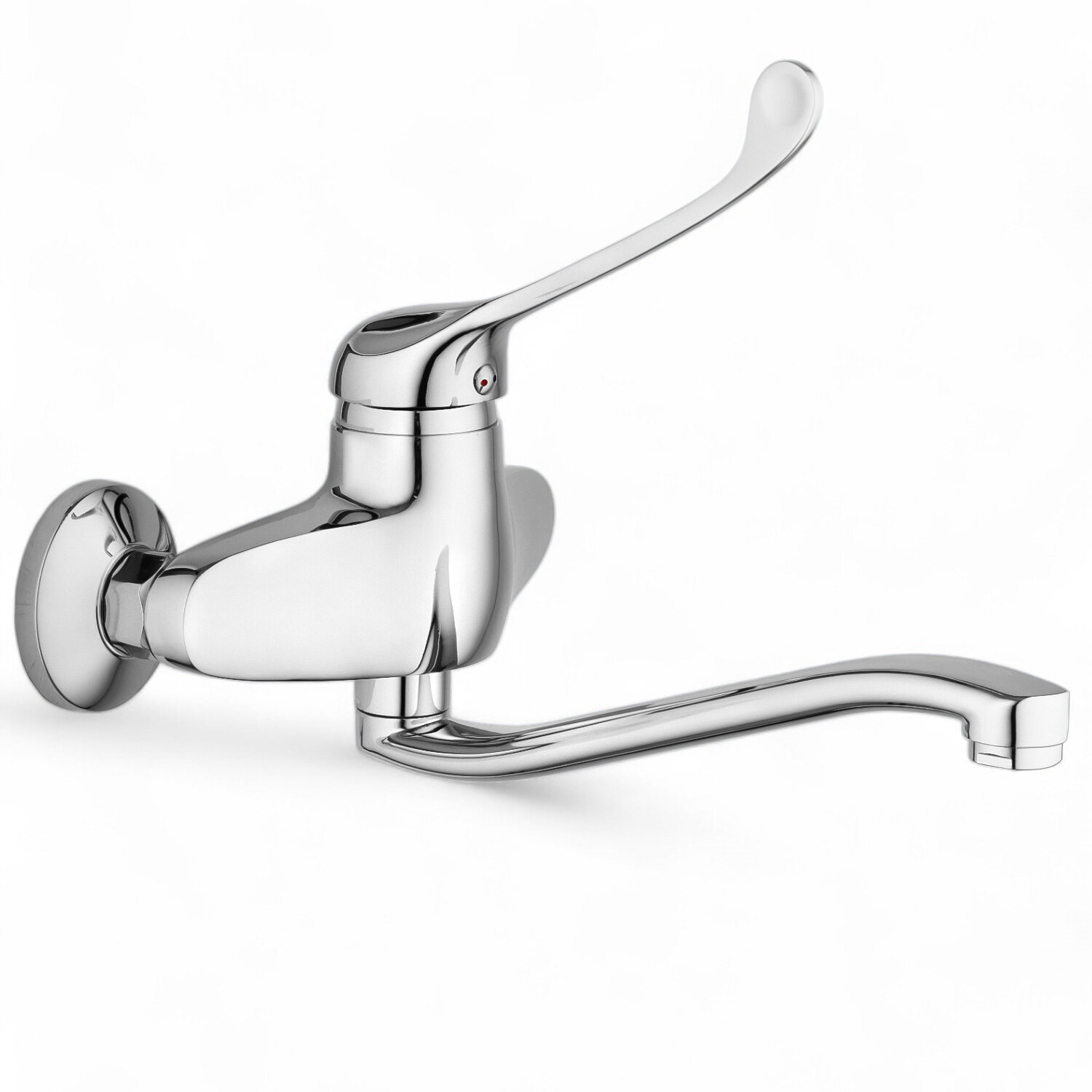 Смеситель для кухни от стены с длинной хирургической ручкой, хромированный, FEINISE