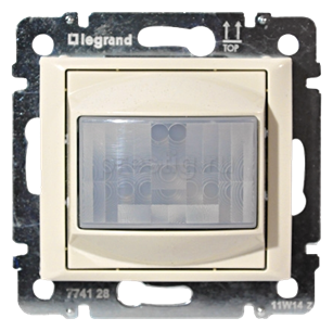 Датчик движения Legrand Valena 300Вт угол 130° кремовый (арт. 774128) производство Франция легран валена