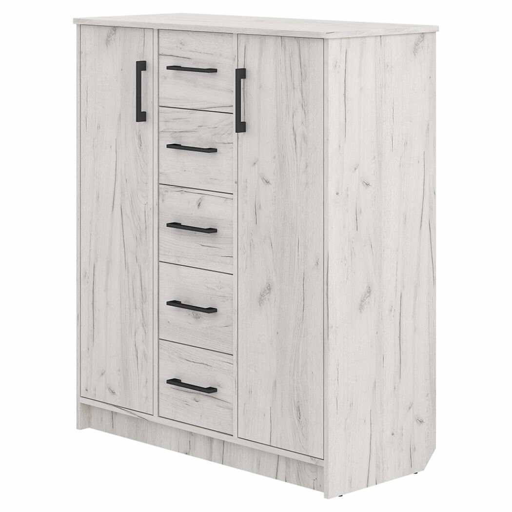 Функциональный комод Пирамида "К-3", Дуб крафт светлый, ЛДСП, 102 х 45 х 120 см