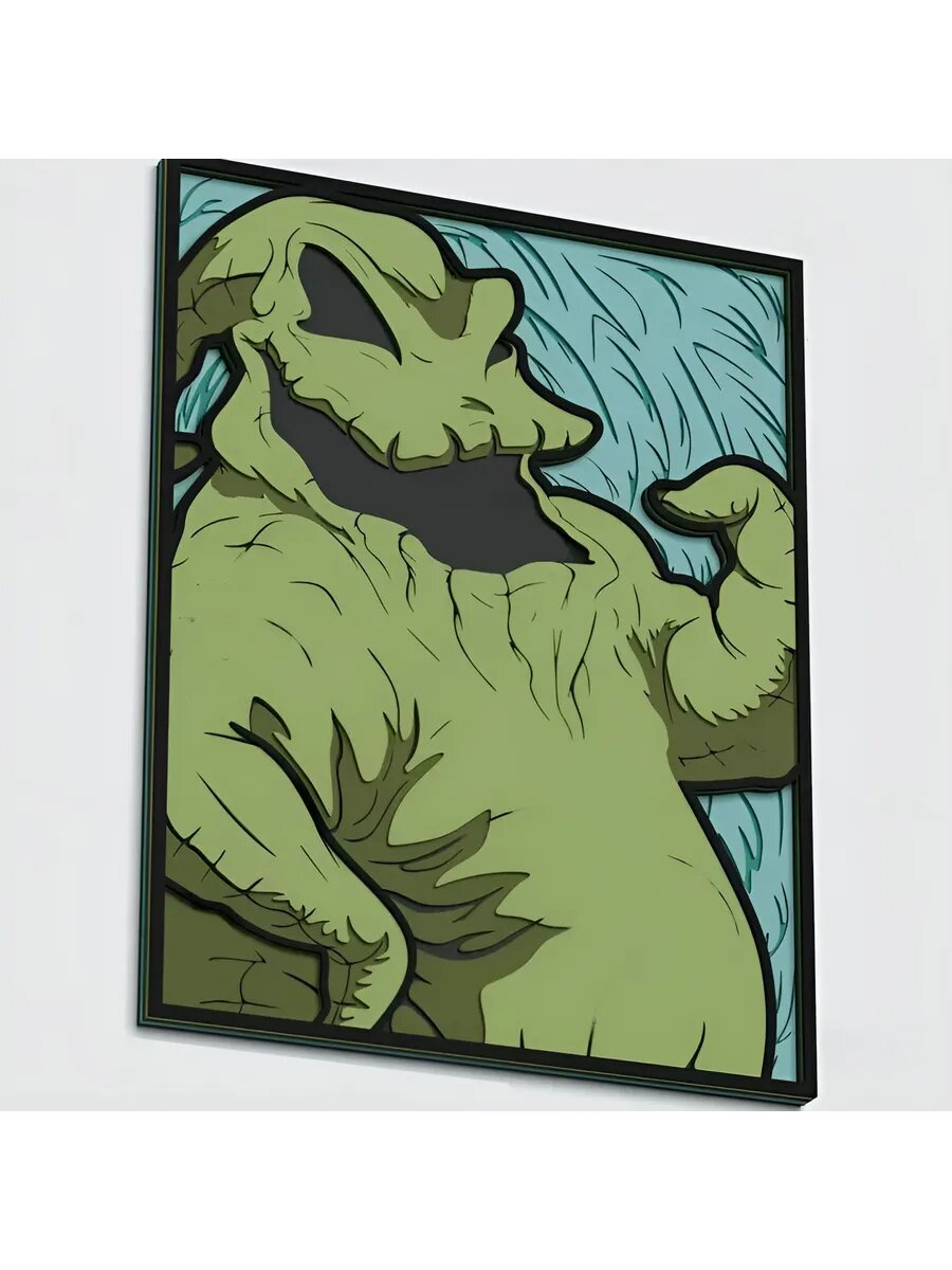 3D Картина по номерам из дерева Угги Бугги, 23x30 см